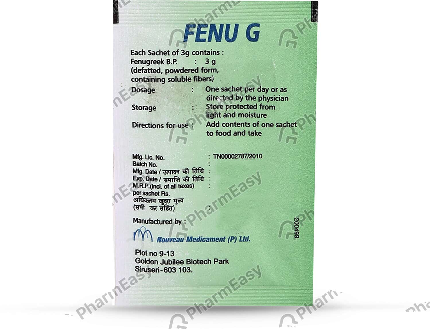 Buy FENU G SACH 3GM Online & Get Upto 60% OFF at PharmEasy