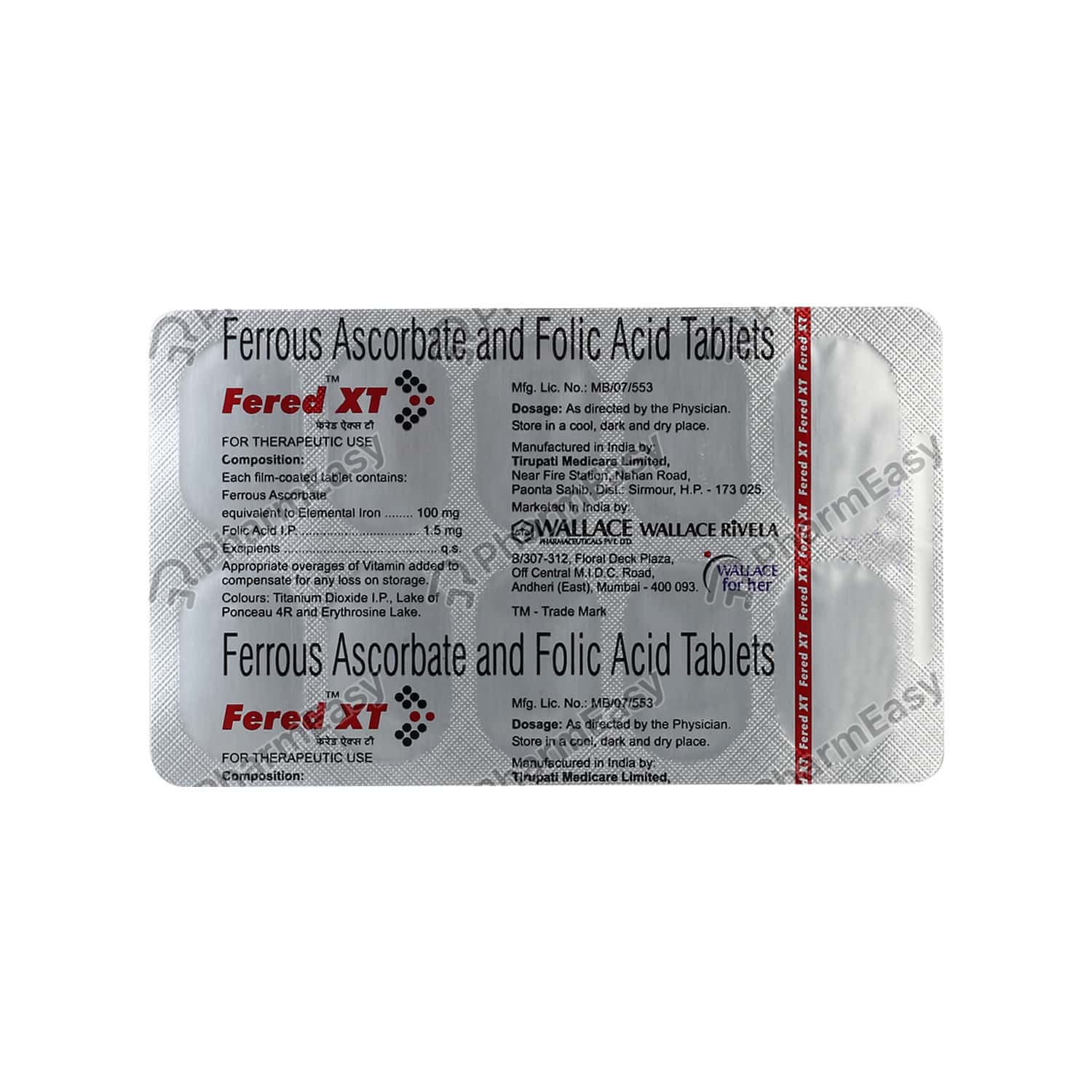Fered Xt Tablet (10) - Uses, Side Effects, Dosage, Composition & Price ...