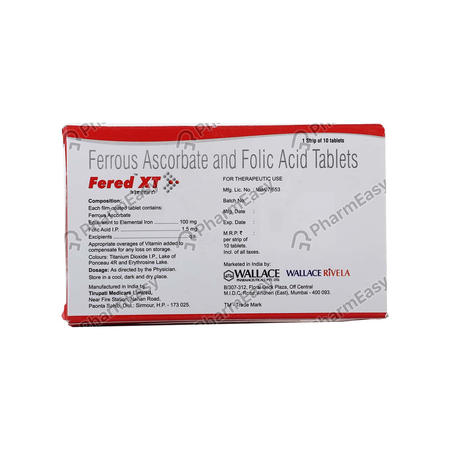Fered Xt Tablet (10) - Uses, Side Effects, Dosage, Composition & Price ...