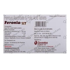 Feronia Xt Tablet - Uses, Side Effects, Dosage, Composition & Price ...