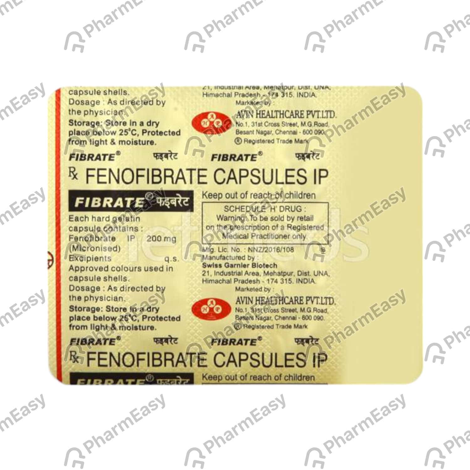 Fibrate 200 MG Capsule (10): Uses, Side Effects, Price & Dosage | PharmEasy