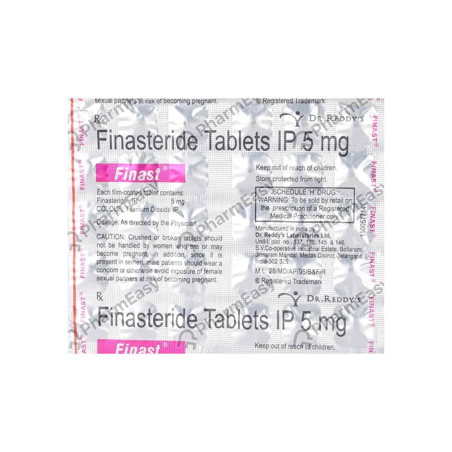 Buy Finast 5mg Strip Of 30 Tablets Online at Flat 18% OFF* | PharmEasy