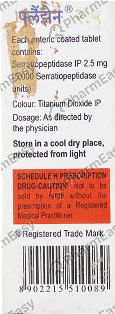 Flanzen 2.5 MG Tablet (10): Uses, Side Effects, Price & Dosage | PharmEasy