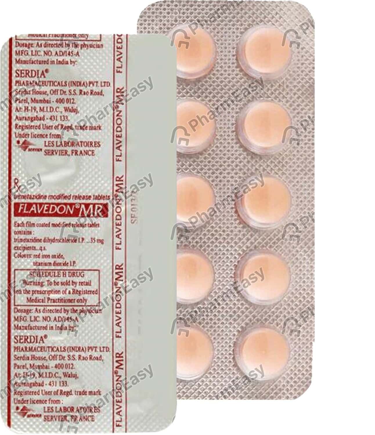Flavedon Mr 35 MG Tablet (10) - Uses, Side Effects, Dosage, Composition ...
