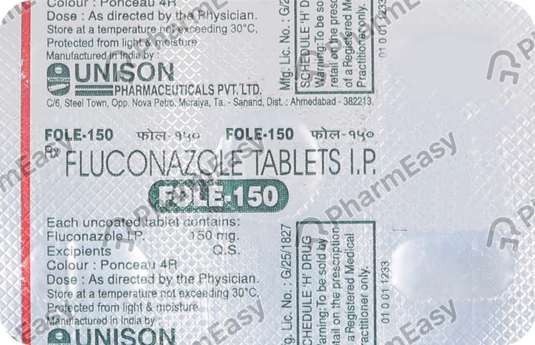 Fole 150 MG Tablet (1): Uses, Side Effects, Price, Dosage & Composition ...