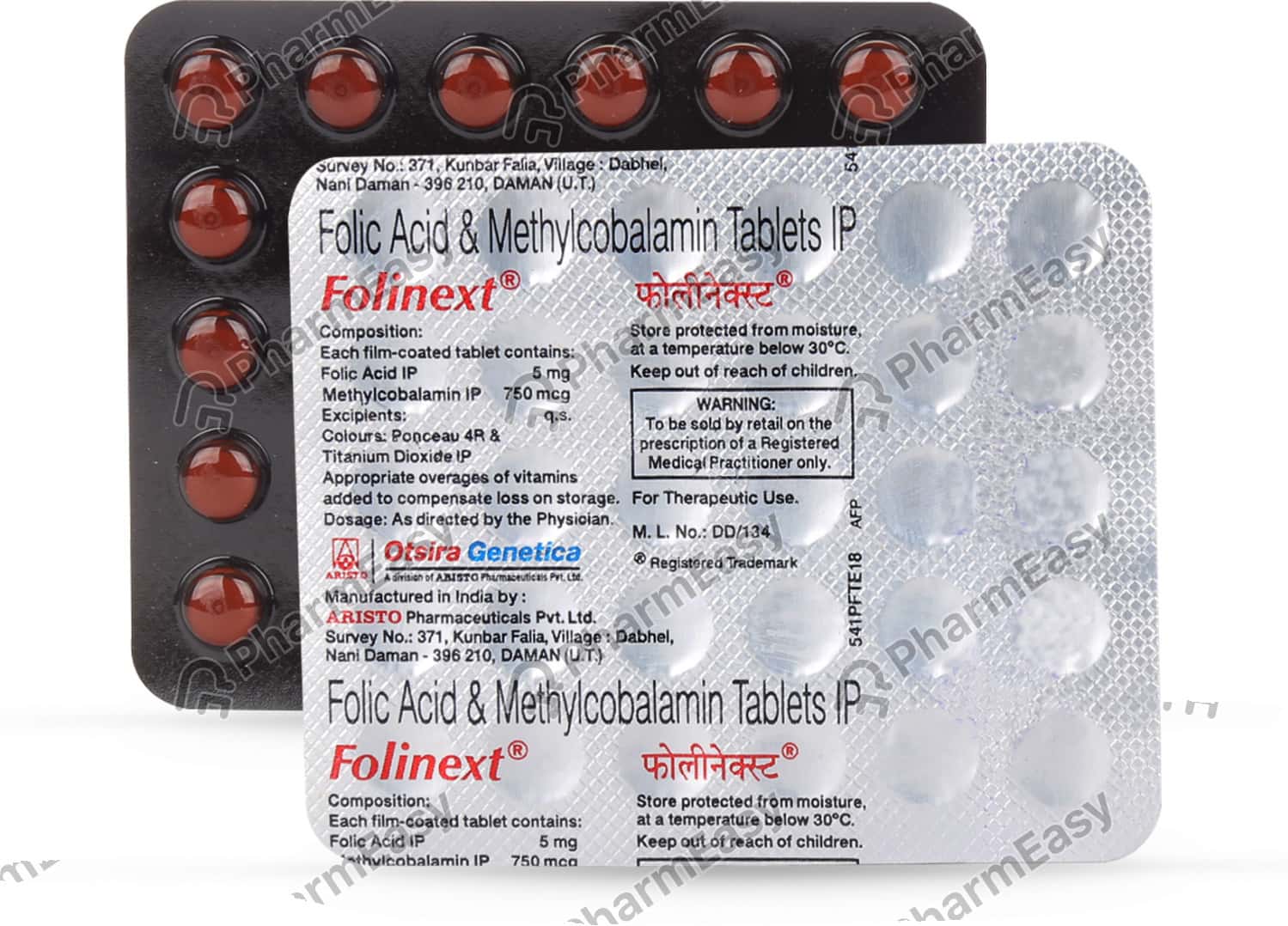 Folinext Strip Of 30 Tablets: Uses, Side Effects, Price & Dosage ...