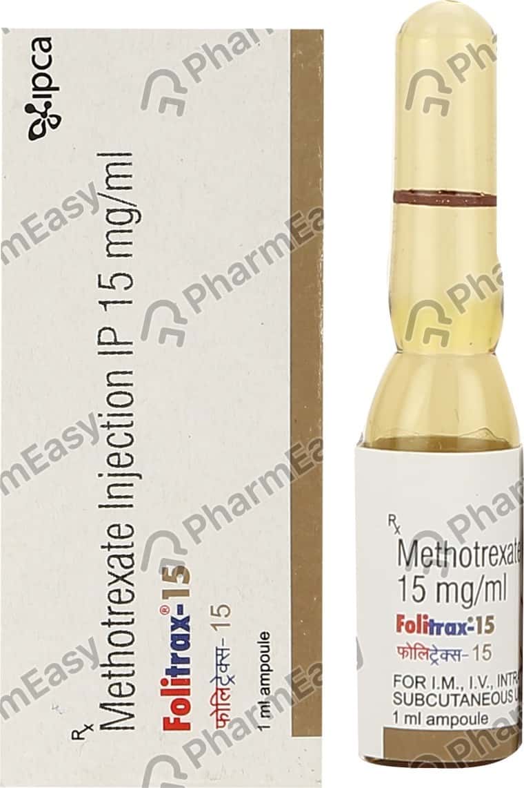 Folitrax 15 MG Injection (1): Uses, Side Effects, Price & Dosage ...
