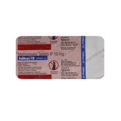 Folitrax 10 MG Tablet (10) - Uses, Side Effects, Dosage, Composition ...