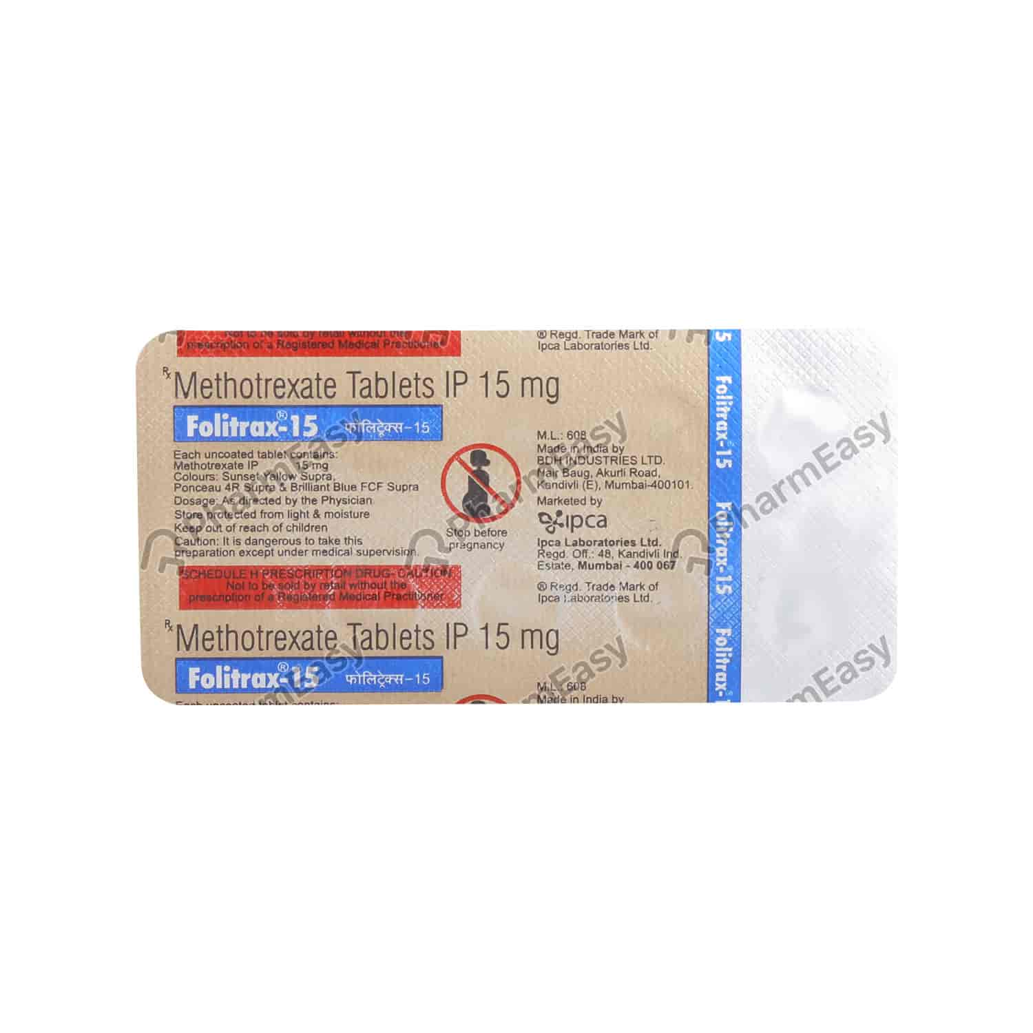 Folitrax 15mg Tablet - Uses, Side Effects, Dosage, Composition & Price ...