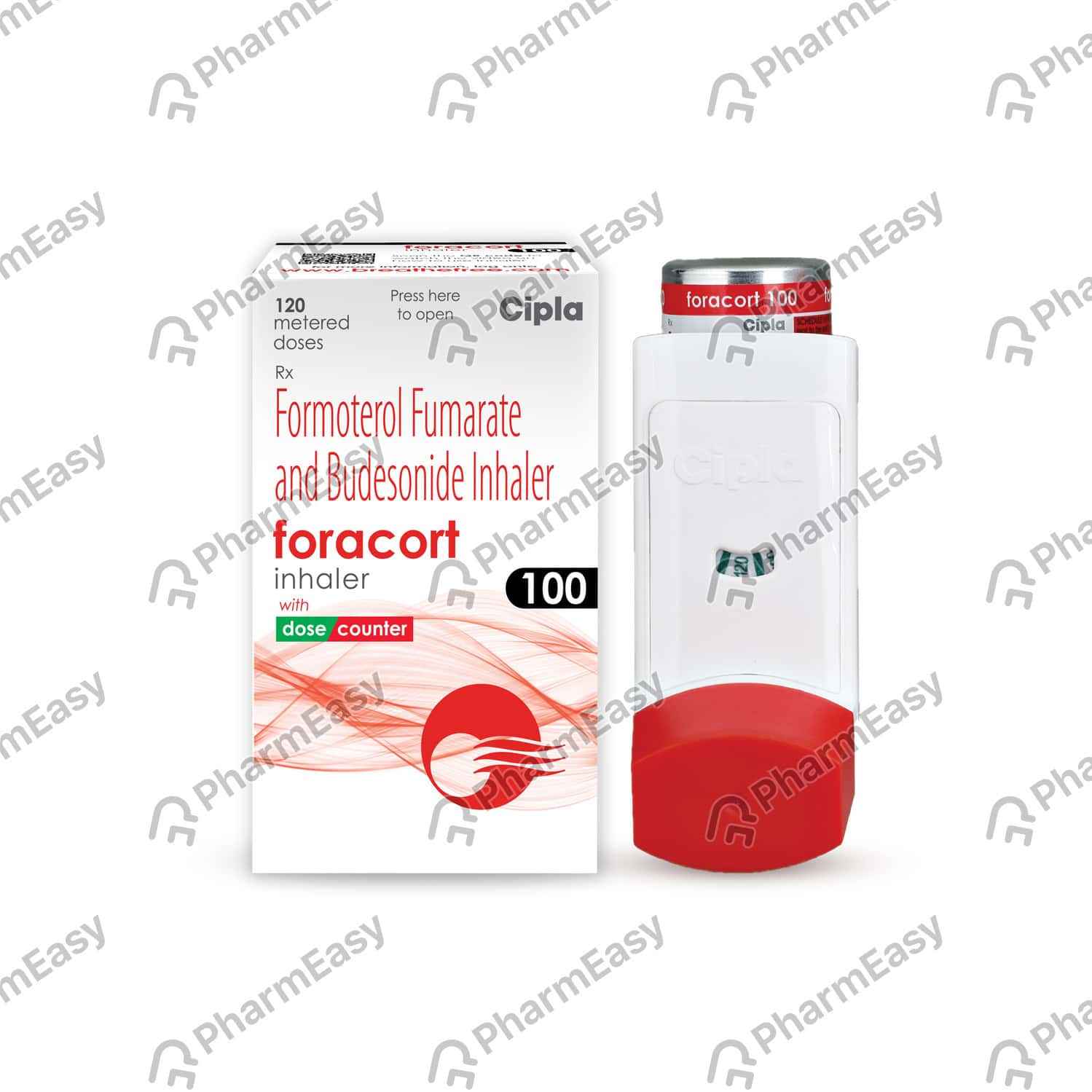 Foracort 100mcg Cfc Free Box Of 120md Metered Dose Inhaler: Uses, Side ...