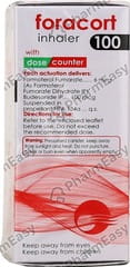 Foracort 100mcg Box Of 120md Metered Dose Inhaler: Uses, Side Effects ...