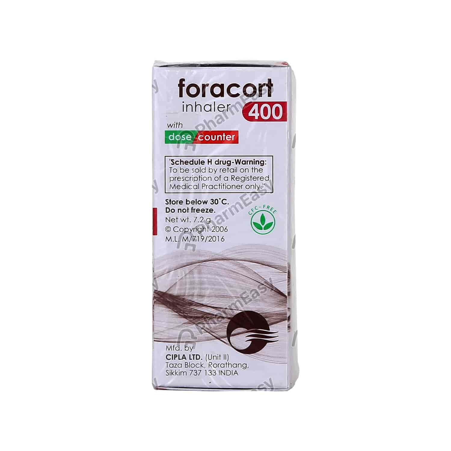 Buy Foracort 400mcg Inhaler Online at Flat 18% OFF* | PharmEasy