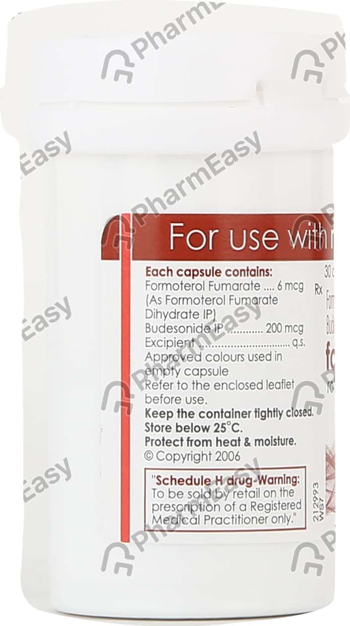 Foracort 200mcg Box Of 30 Rotacaps: Uses, Side Effects, Price & Dosage ...
