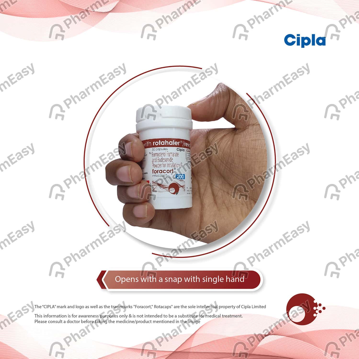 Foracort 200mcg Box Of 30 Rotacaps: Uses, Side Effects, Price & Dosage ...