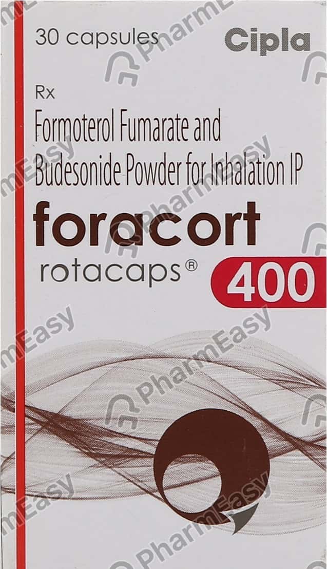 Foracort 400mcg Box Of 30 Rotacaps: Uses, Side Effects, Price & Dosage ...