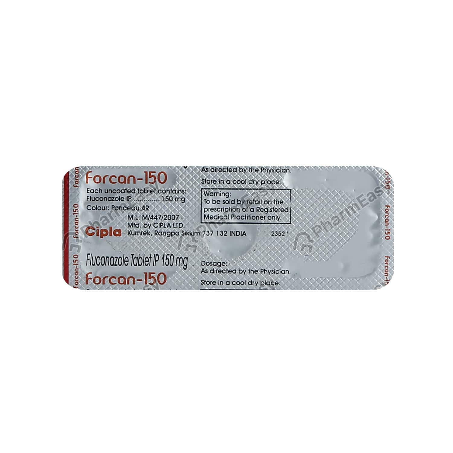 Forcan 150 MG Tablet (1) - Uses, Side Effects, Dosage, Composition ...