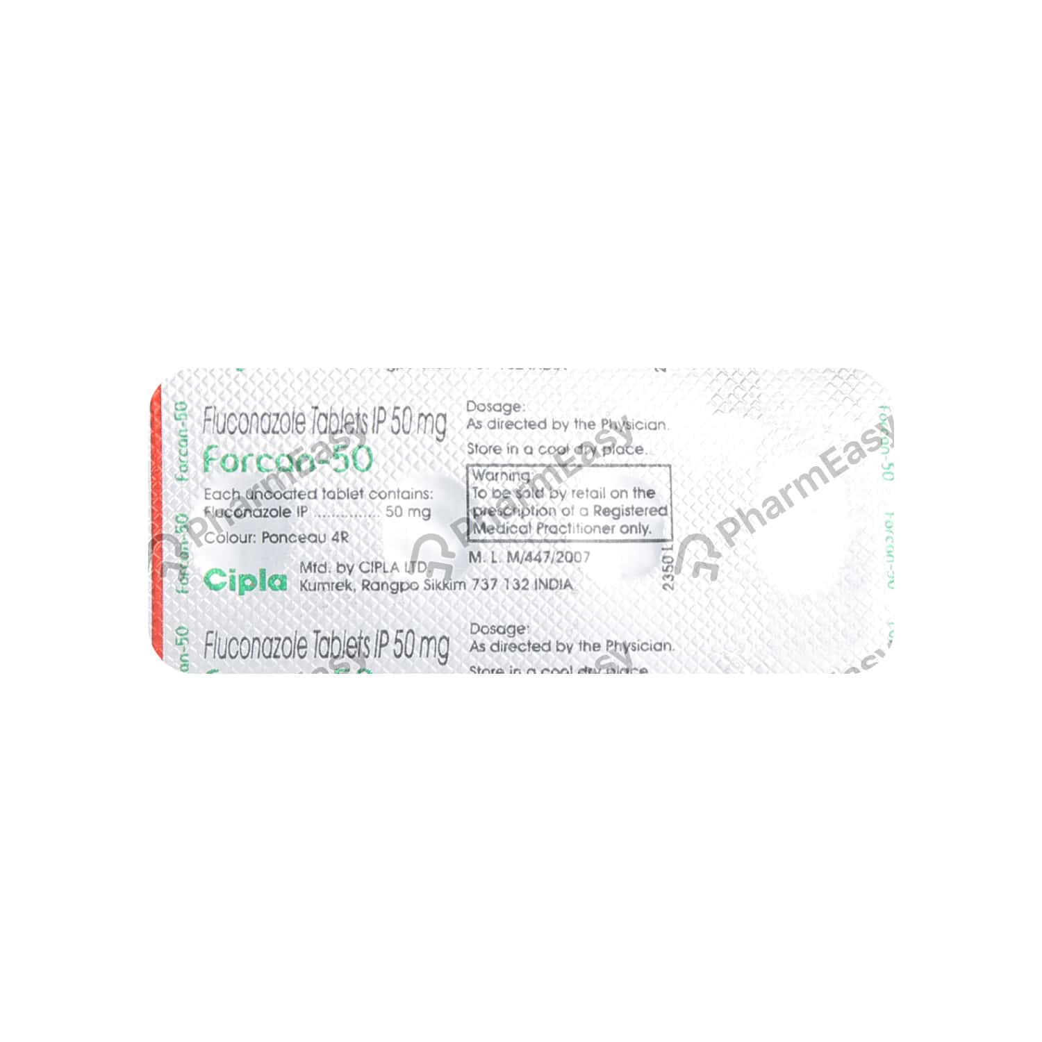 Forcan 50mg Tab - Uses, Side Effects, Dosage, Composition & Price ...