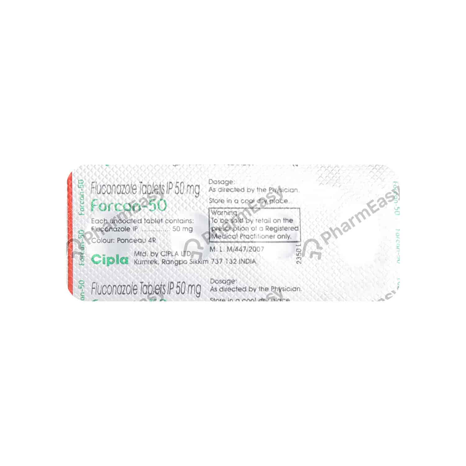 Forcan 50mg Tab - Uses, Side Effects, Dosage, Composition & Price ...