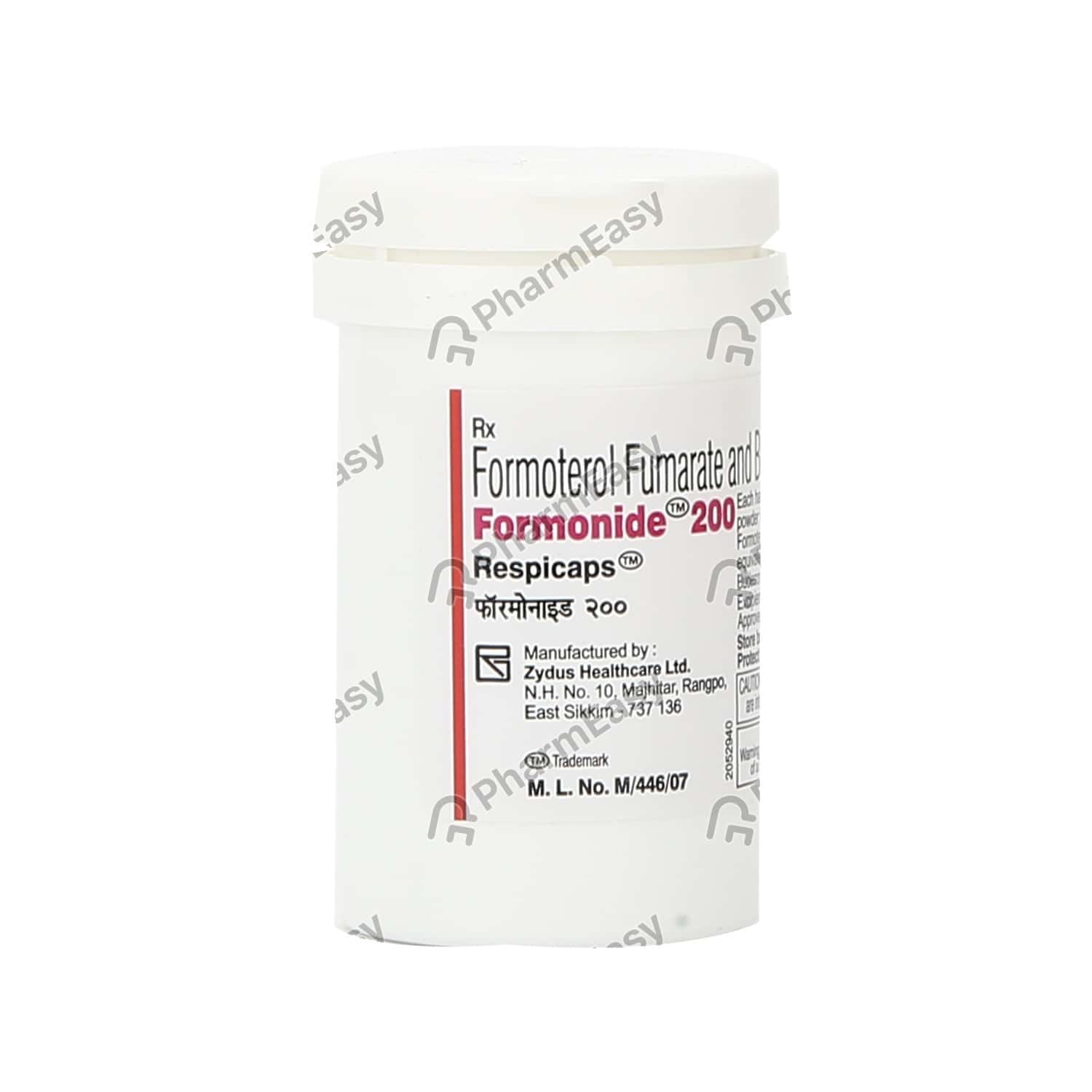 Formonide 200mcg Respicaps Bottle Of 30 Capsules - Uses, Side Effects ...