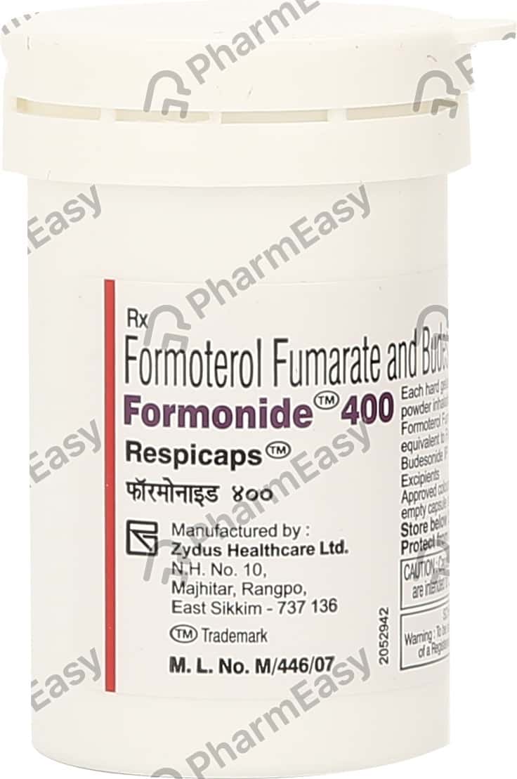 Formonide 400mcg Respicaps Bottle Of 30 Inhalation Capsules: Uses, Side ...