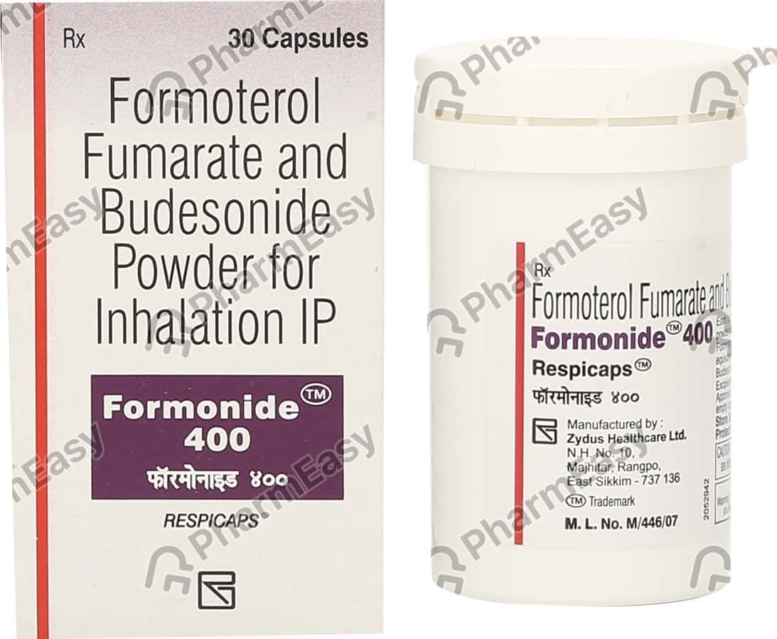 Formonide 400mcg Respicaps Bottle Of 30 Inhalation Capsules: Uses, Side ...