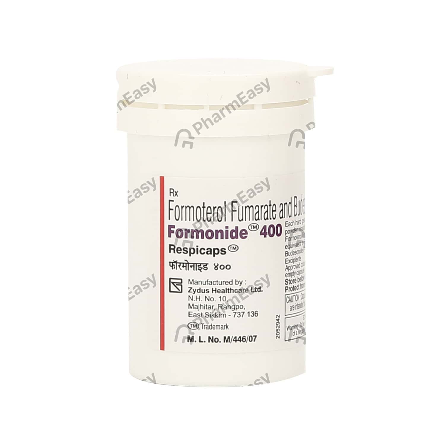 Formonide 400mg Bottle Of 30 Respicaps - Uses, Side Effects, Dosage ...