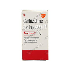 Fortum 1 GM Powder For Injection (1) - Uses, Side Effects, Dosage ...