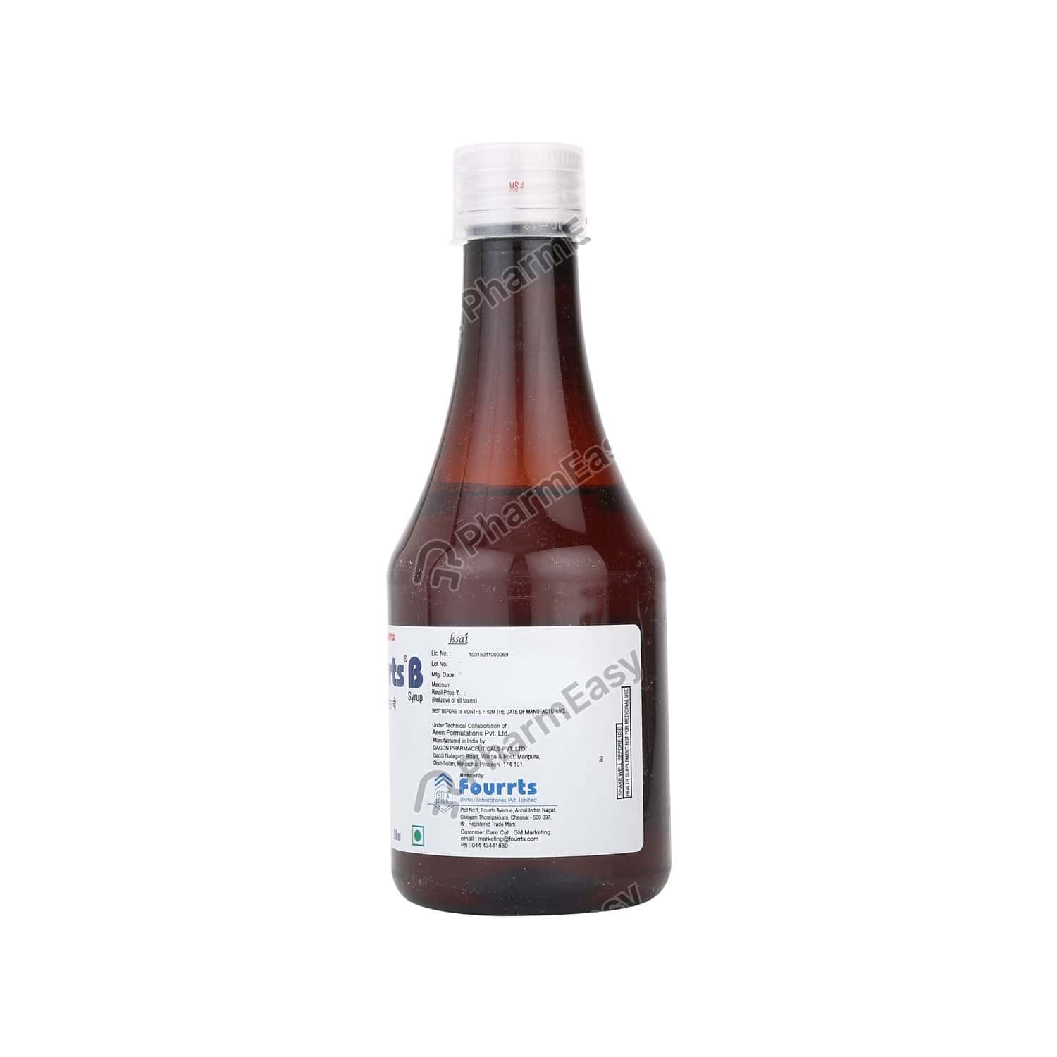 Buy Fourts B Bottle Of 200ml Syrup Online at Flat 18% OFF* | PharmEasy