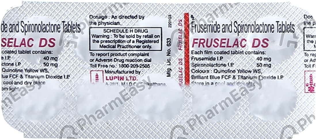 Fruselac Ds Strip Of 10 Tablets: Uses, Side Effects, Price & Dosage | PharmEasy