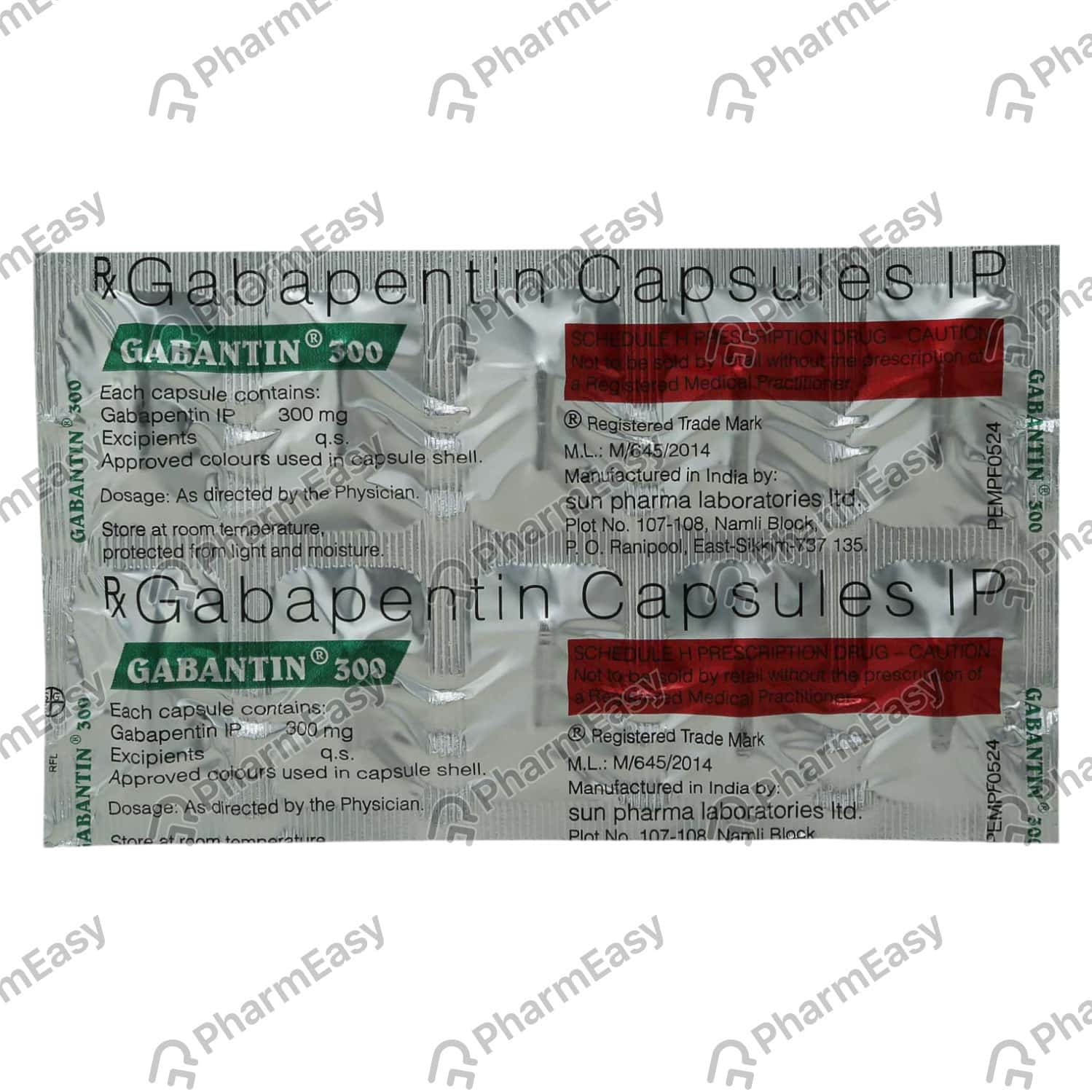 Gabantin 300 Capsule: Uses, Side-effects, Price, Dosage & More Info ...