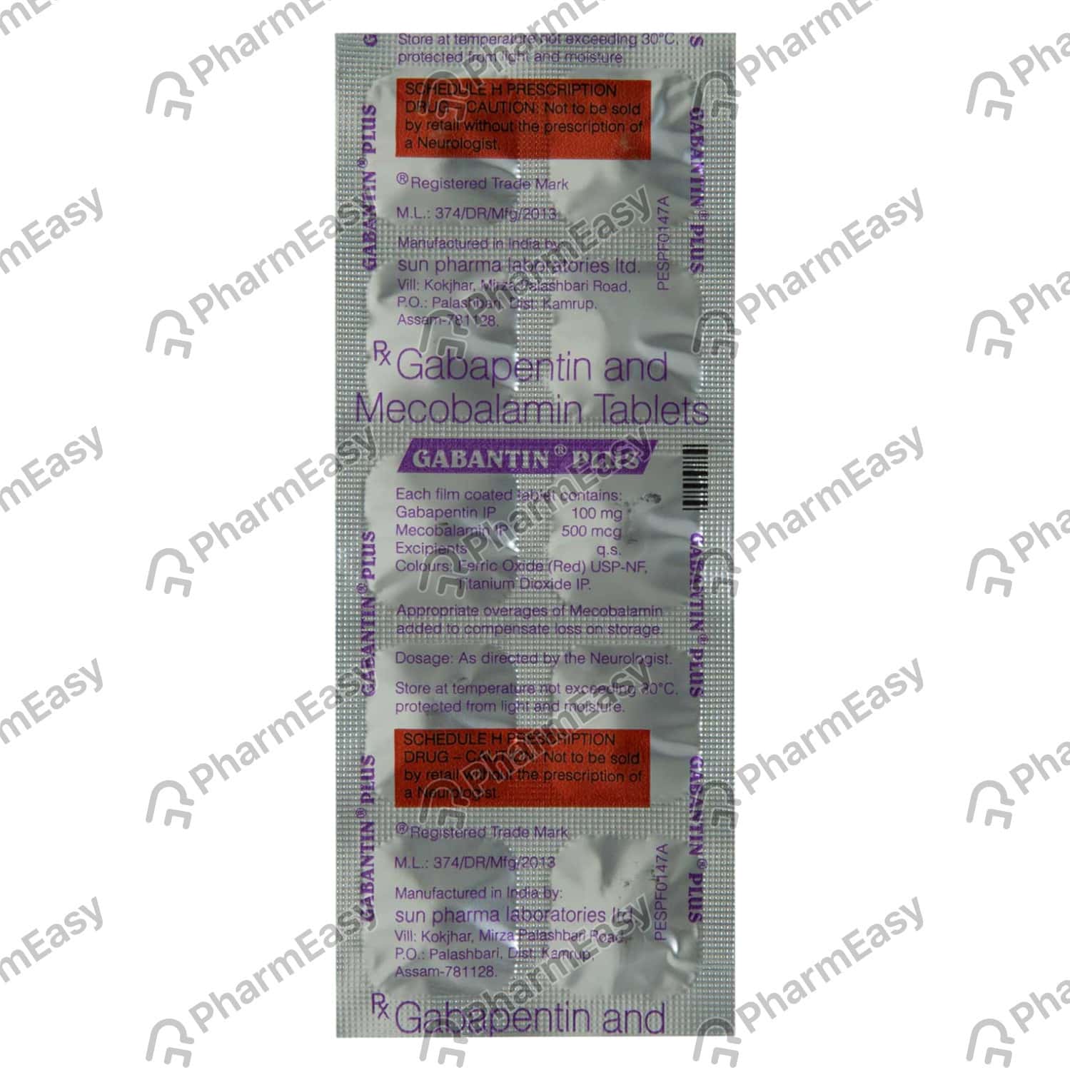 Gabantin Forte Strip Of 10 Tablets: Uses, Side Effects, Price & Dosage ...