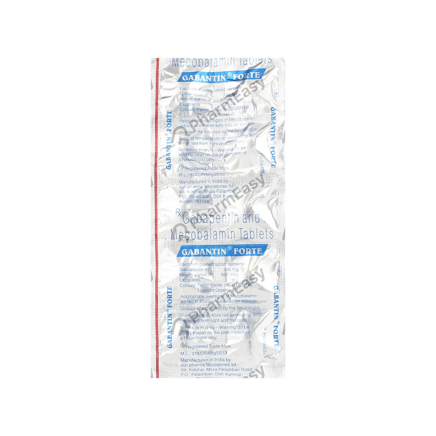 Gabantin Forte Tablet (10) - Uses, Side Effects, Dosage, Composition ...