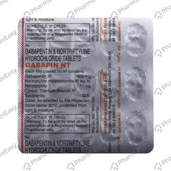Gabapin Nt 400/10mg Strip Of 10 Tablets: Uses, Side Effects, Price ...