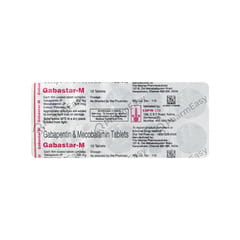 Gabastar M Strip Of 10 Tablets - Uses, Side Effects, Dosage ...