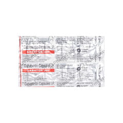 Gabator 300 MG Capsule (10) - Uses, Side Effects, Dosage, Composition ...