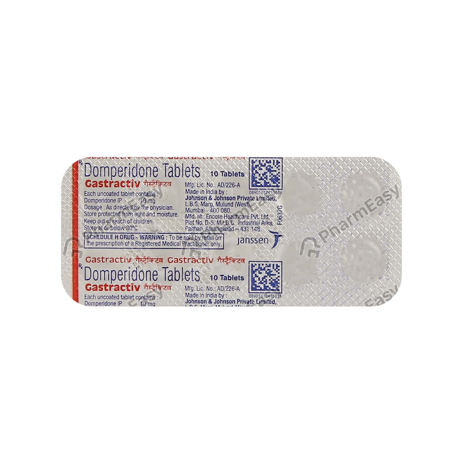 Buy Gastractiv 10 MG Tablet (10) Online at Flat 18% OFF* | PharmEasy