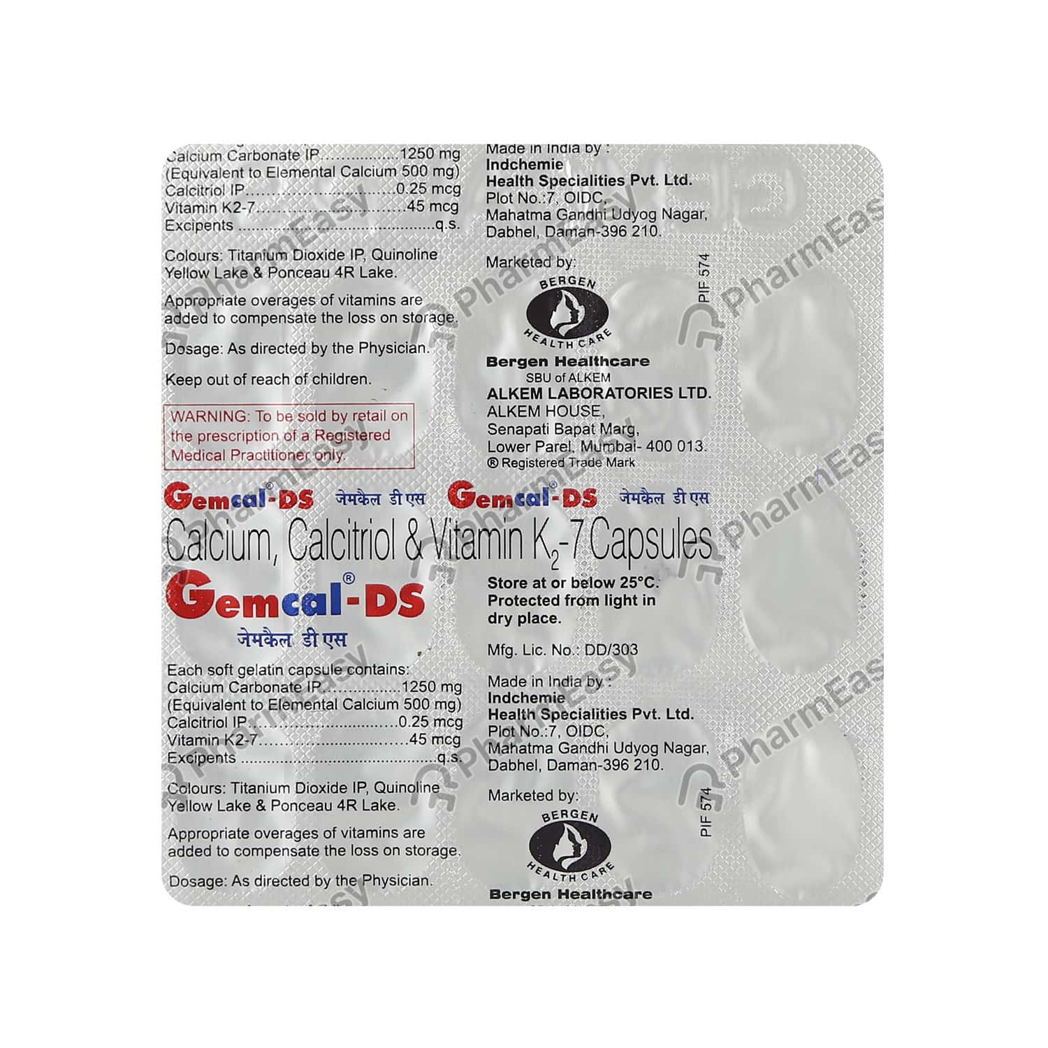 Buy Gemcal Ds Capsule (15) Online at Flat 18% OFF* | PharmEasy