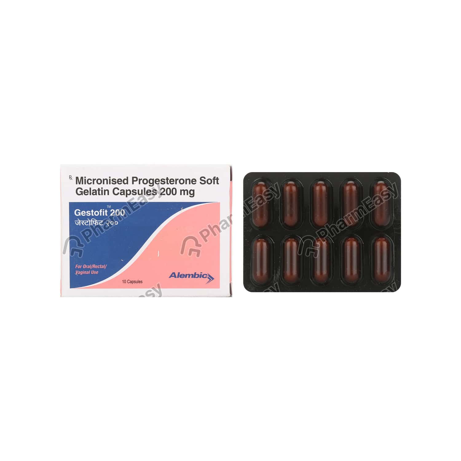 Gestofit 200 MG Oral/Vaginal/Rectal Capsule (10) - Uses, Side Effects ...