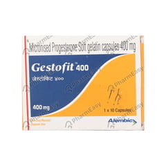 Gestofit 400 MG Oral/Vaginal/Rectal Capsule (10) - Uses, Side Effects ...