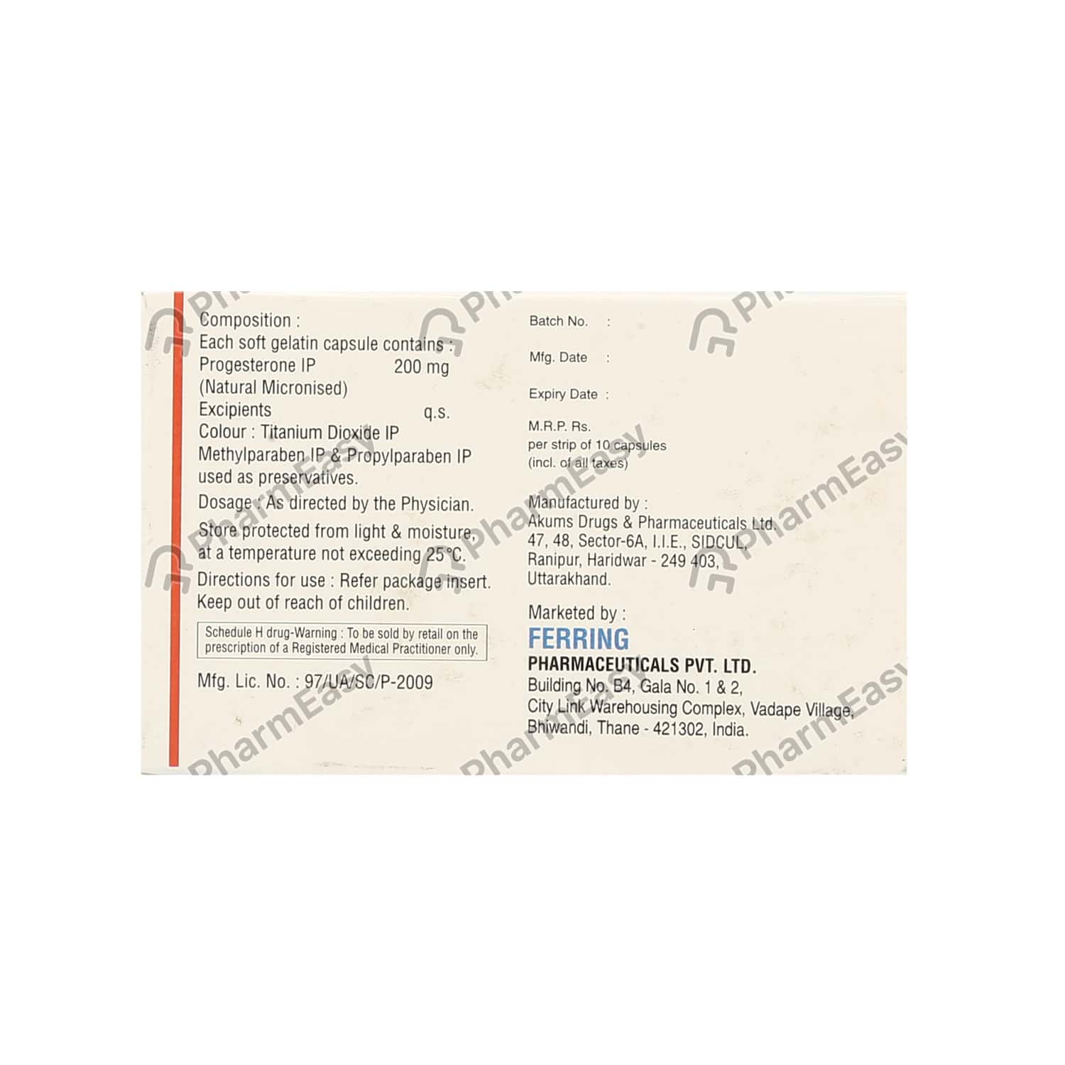 Gestone 200 MG Oral/Vaginal/Rectal Capsule (10) - Uses, Side Effects ...
