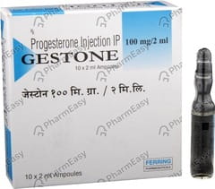 Gestone 100 MG Injection (2): Uses, Side Effects, Price & Dosage ...