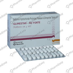 Glimestar M2 Forte Strip Of 10 Tablets: Uses, Side Effects, Price ...
