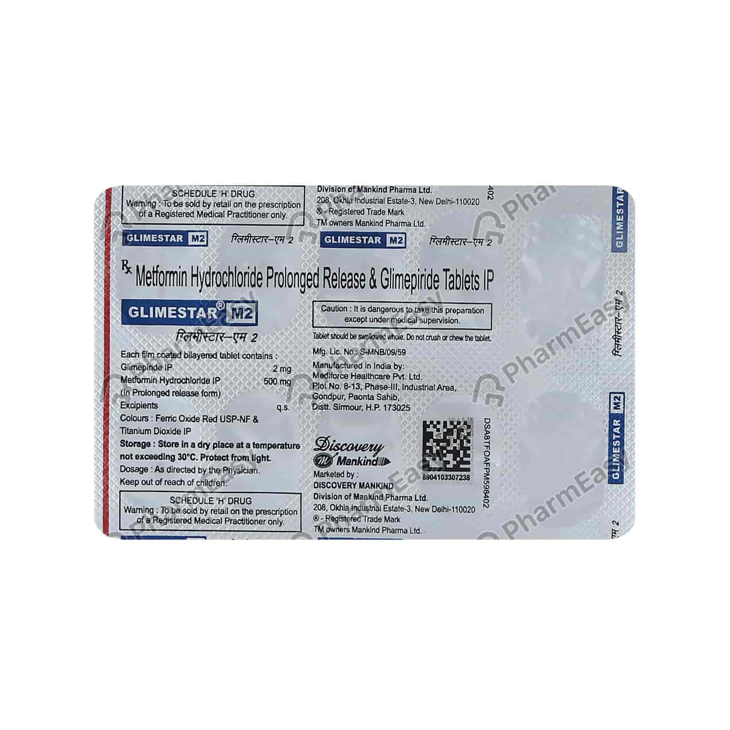 Glimestar M2 Tablet 10'S - Uses, Side Effects, Dosage, Composition ...