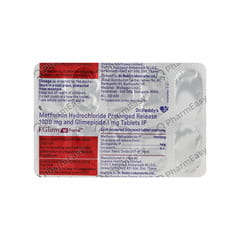 Glimy M 1mg Forte Strip Of 10 Tablets - Uses, Side Effects, Dosage ...