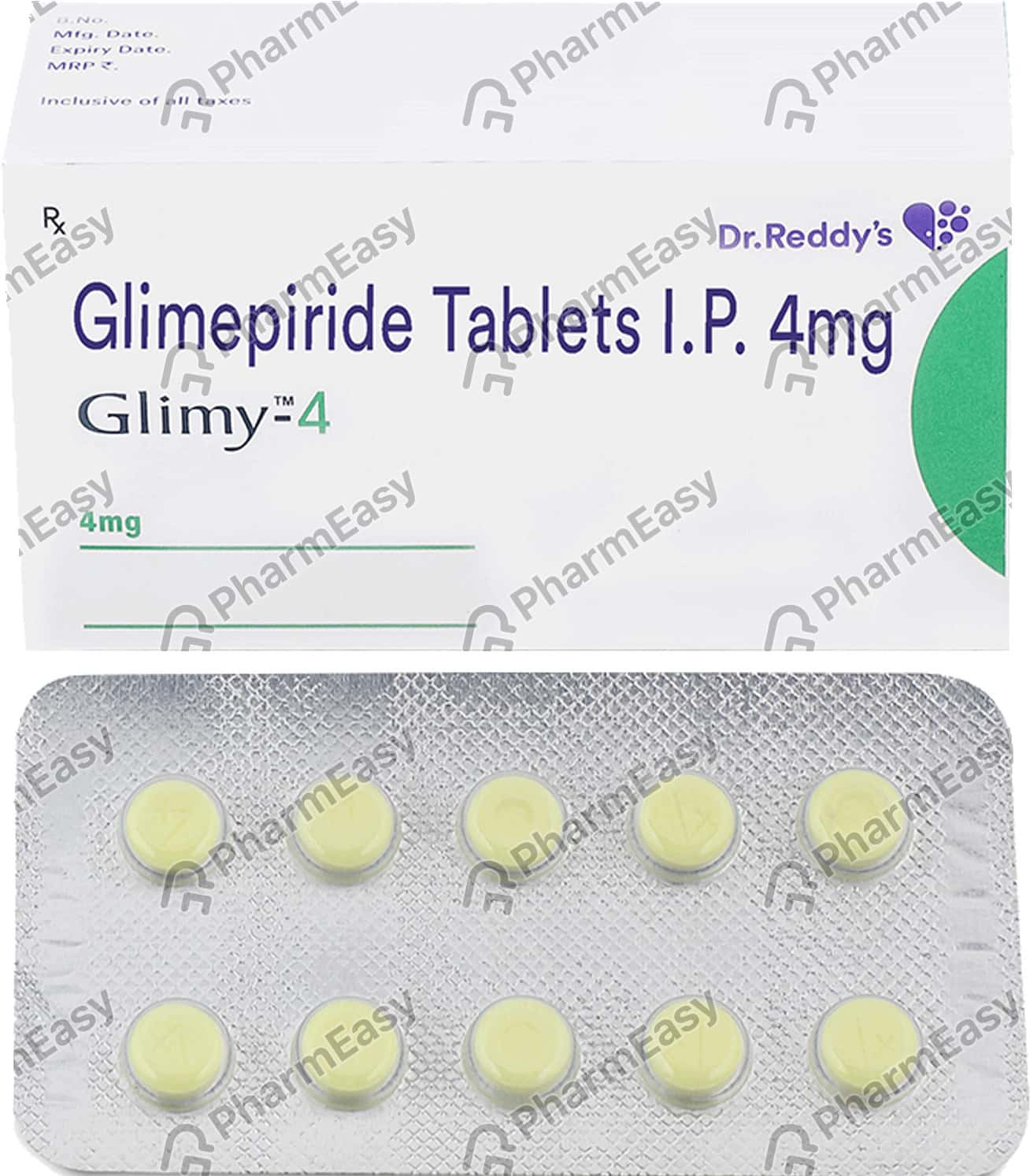 Glimy 4 MG Tablet (10): Uses, Side Effects, Price & Dosage | PharmEasy