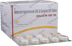 Glizid M Od 30mg Tablets: Uses, Side Effects, Price & Dosage | PharmEasy
