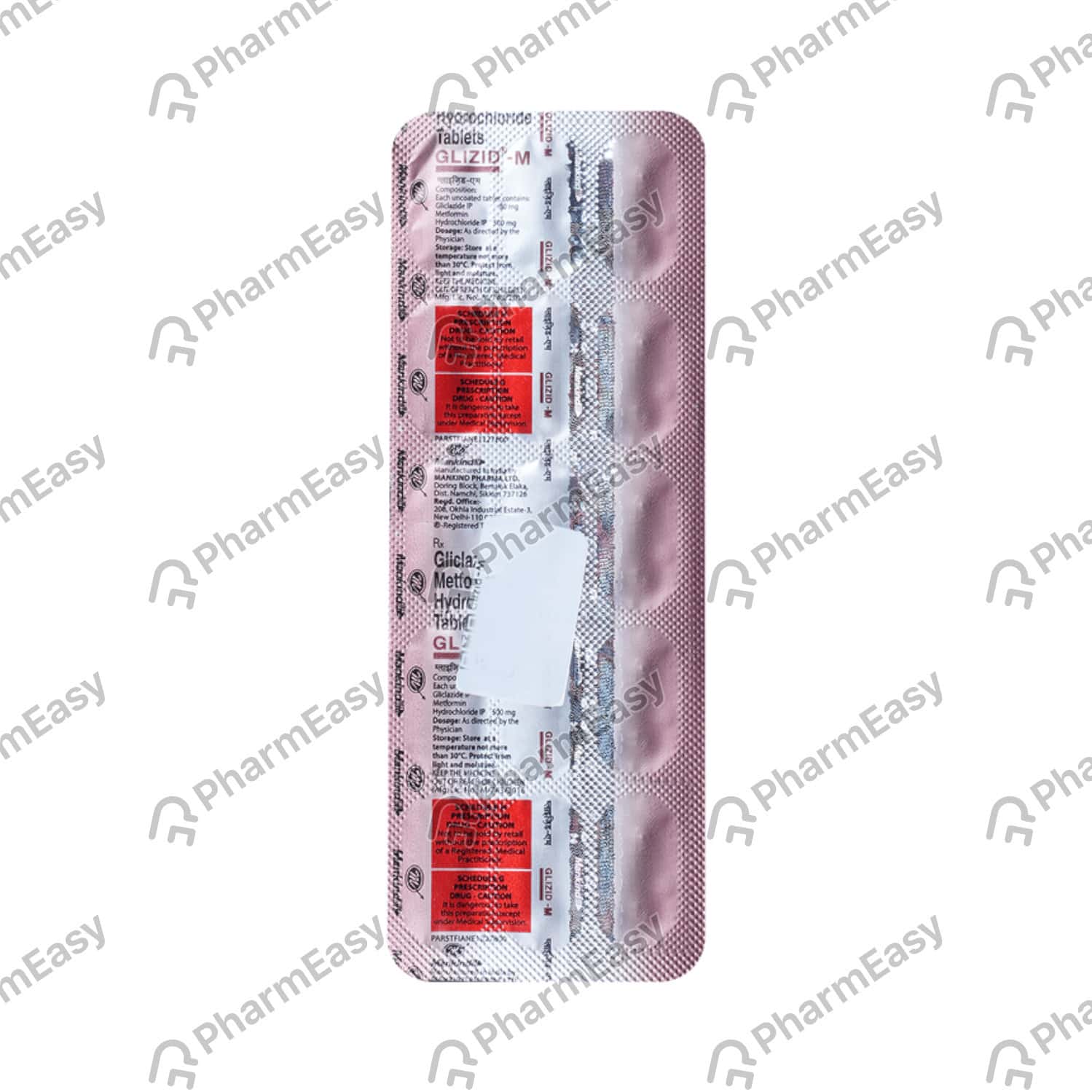 Glizid M 80/500mg Strip Of 10 Tablets: Uses, Side Effects, Price ...