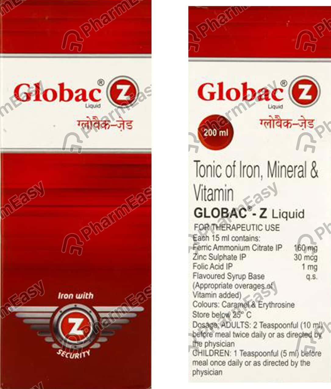 Buy Globac Z Bottle Of 200ml Liquid Online at Flat 15% OFF | PharmEasy