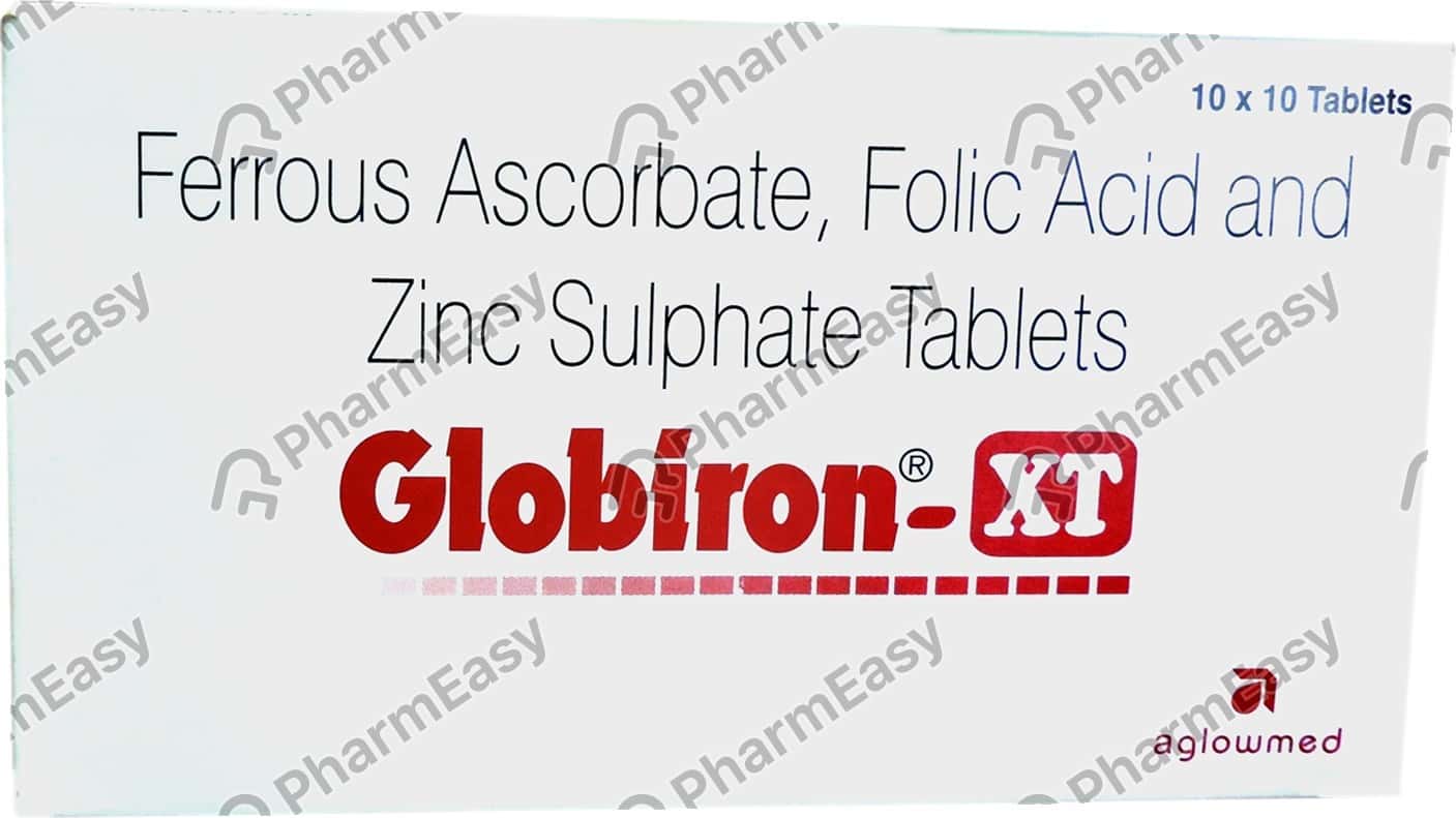 Globiron Xt Strip Of 10 Tablets: Uses, Side Effects, Price & Dosage ...