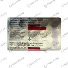 Gluconorm Sr 500 MG Tablet (10): Uses, Side Effects, Price & Dosage ...